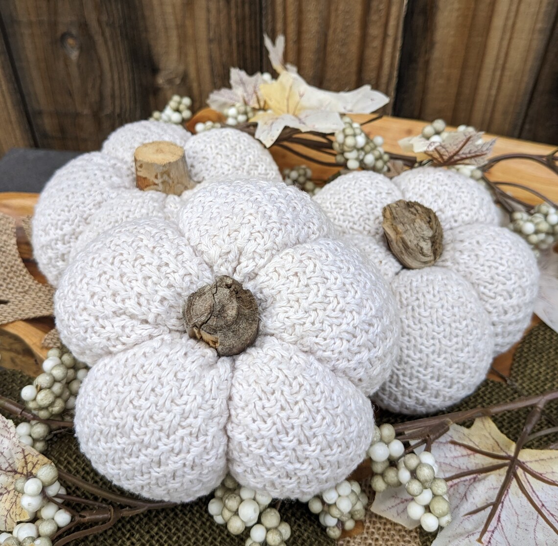 Beige/off White Handmade Sweater Pumpkins Coastal Rustic Farmhouse Fall ...