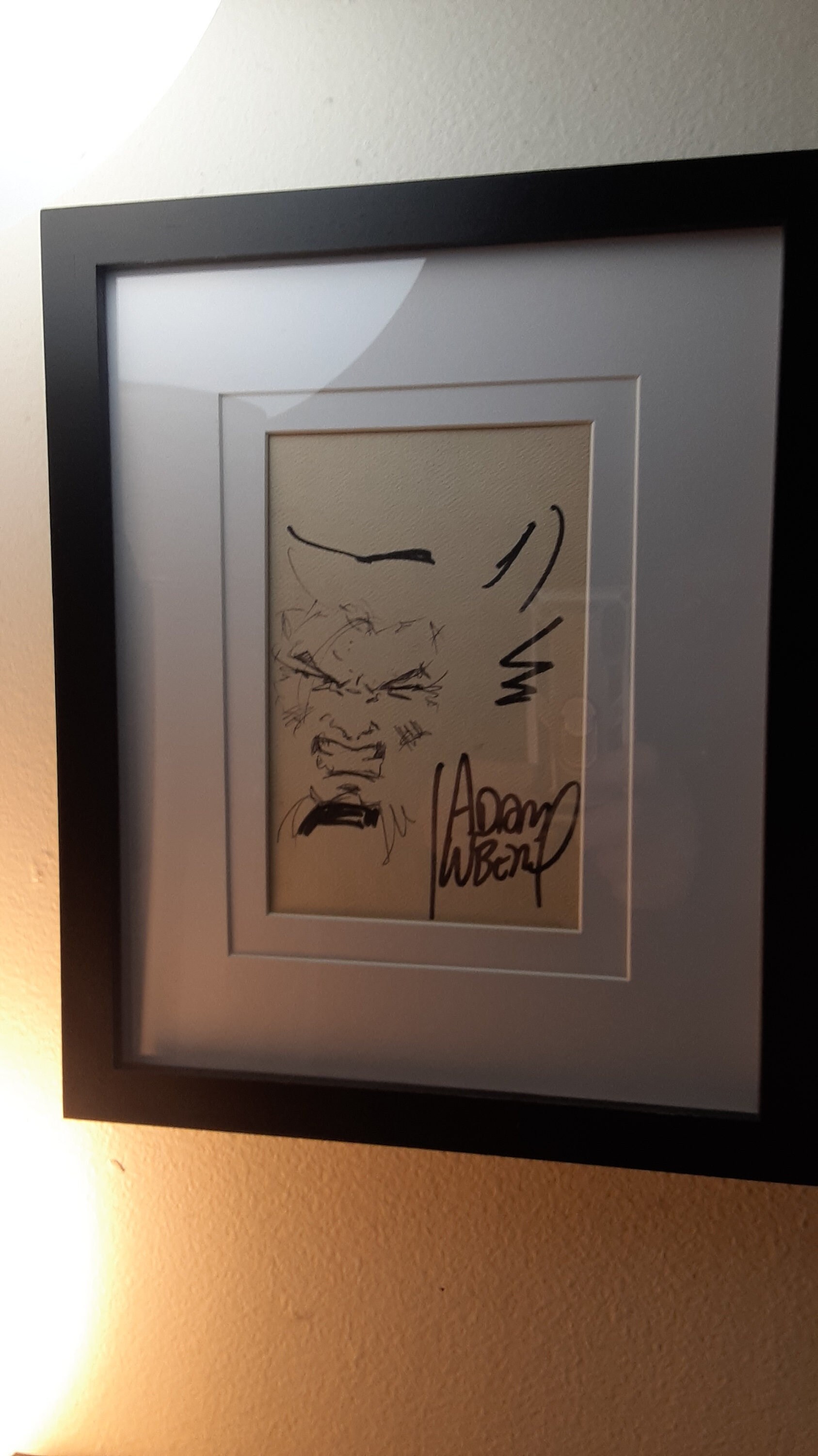 ADAM KUBERT Wolverine Original Comic Art and Signature, Framed, Rare - Etsy