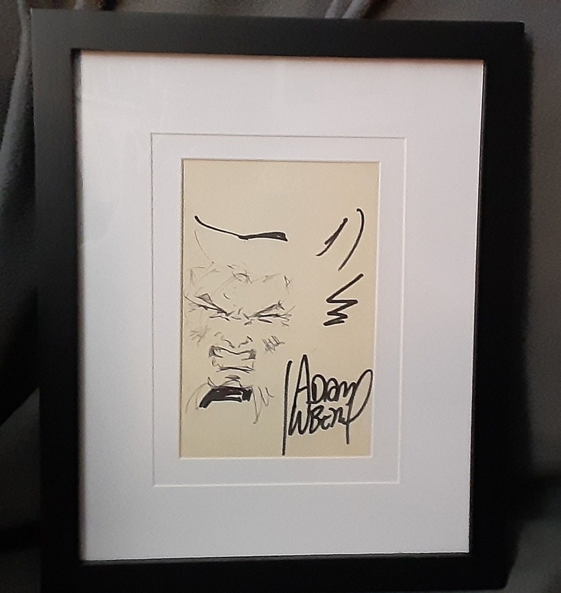 ADAM KUBERT Wolverine Original Comic Art and Signature, Framed, Rare - Etsy