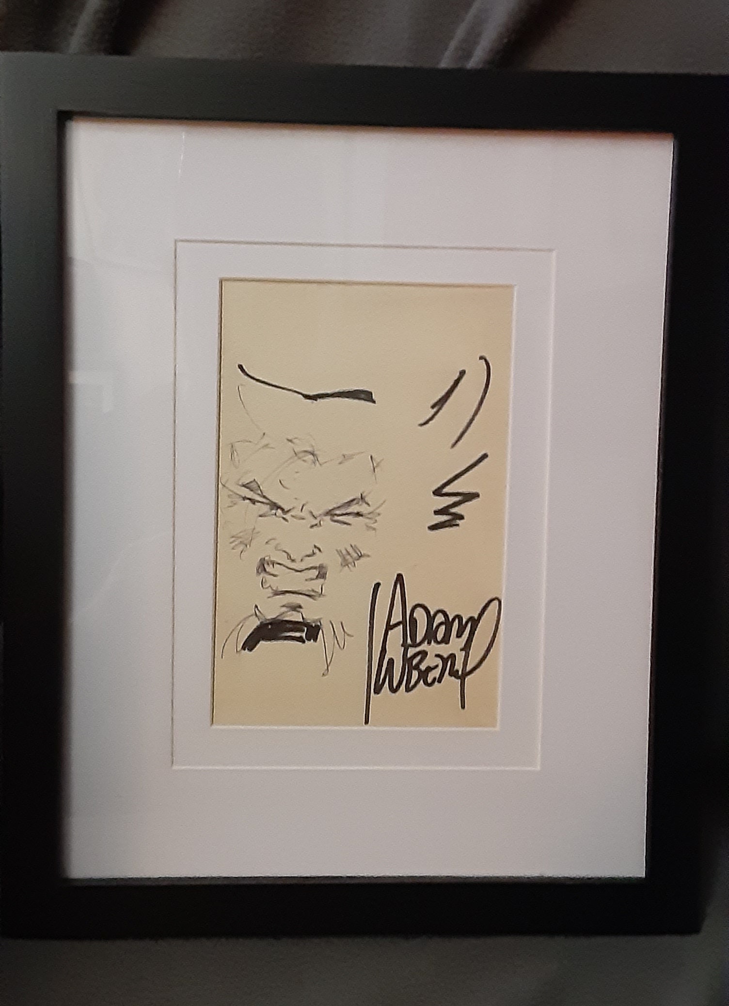 ADAM KUBERT Wolverine Original Comic Art and Signature, Framed, Rare - Etsy