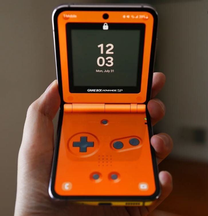 13 Galaxy Z FLIP Gameboy Advance Wallpapers for Samsung Android | With ...