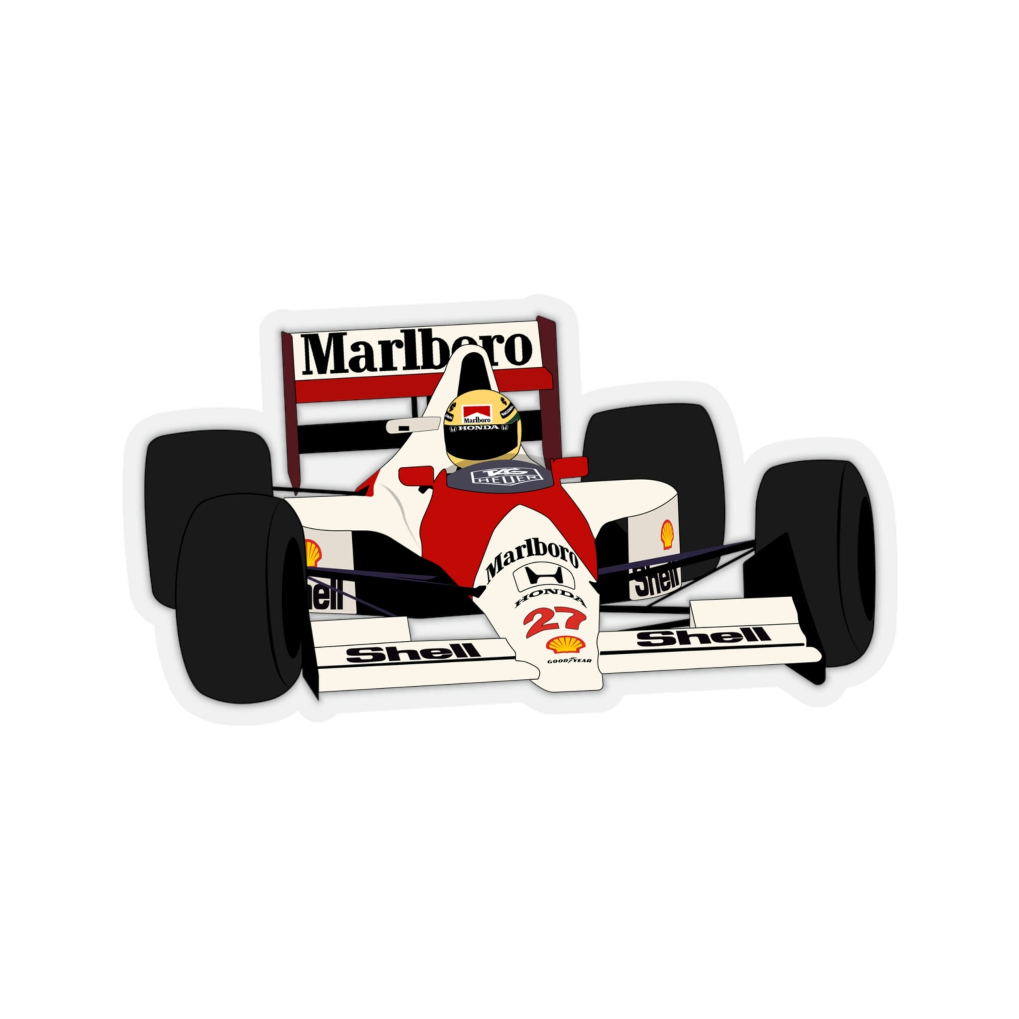 Ayrton Senna 1990 Monaco Sticker - Etsy
