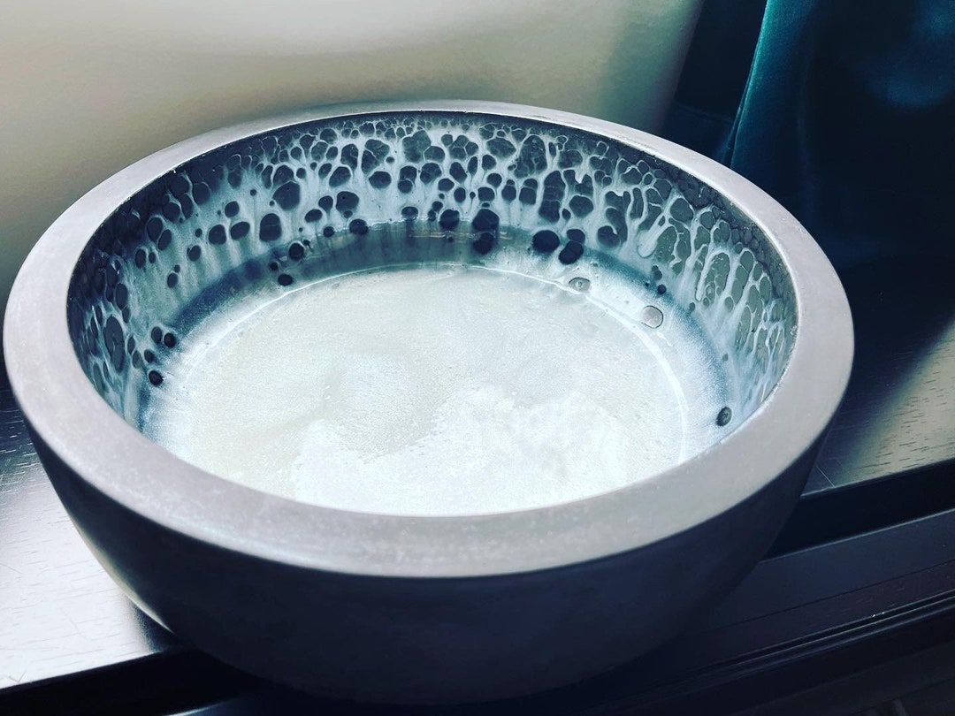 Nebula-glazed Concrete Bowl Decorative Fruit Bowl - Etsy