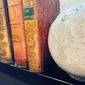 Concrete Ball Bookend - Etsy