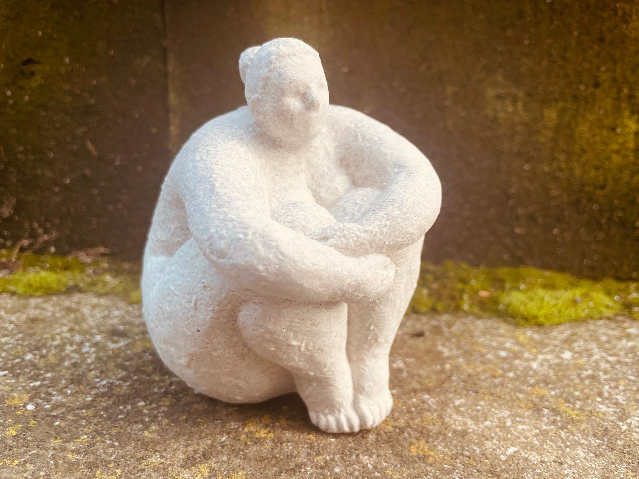 Concrete Sculpture Girl / Shelf Decor - Etsy