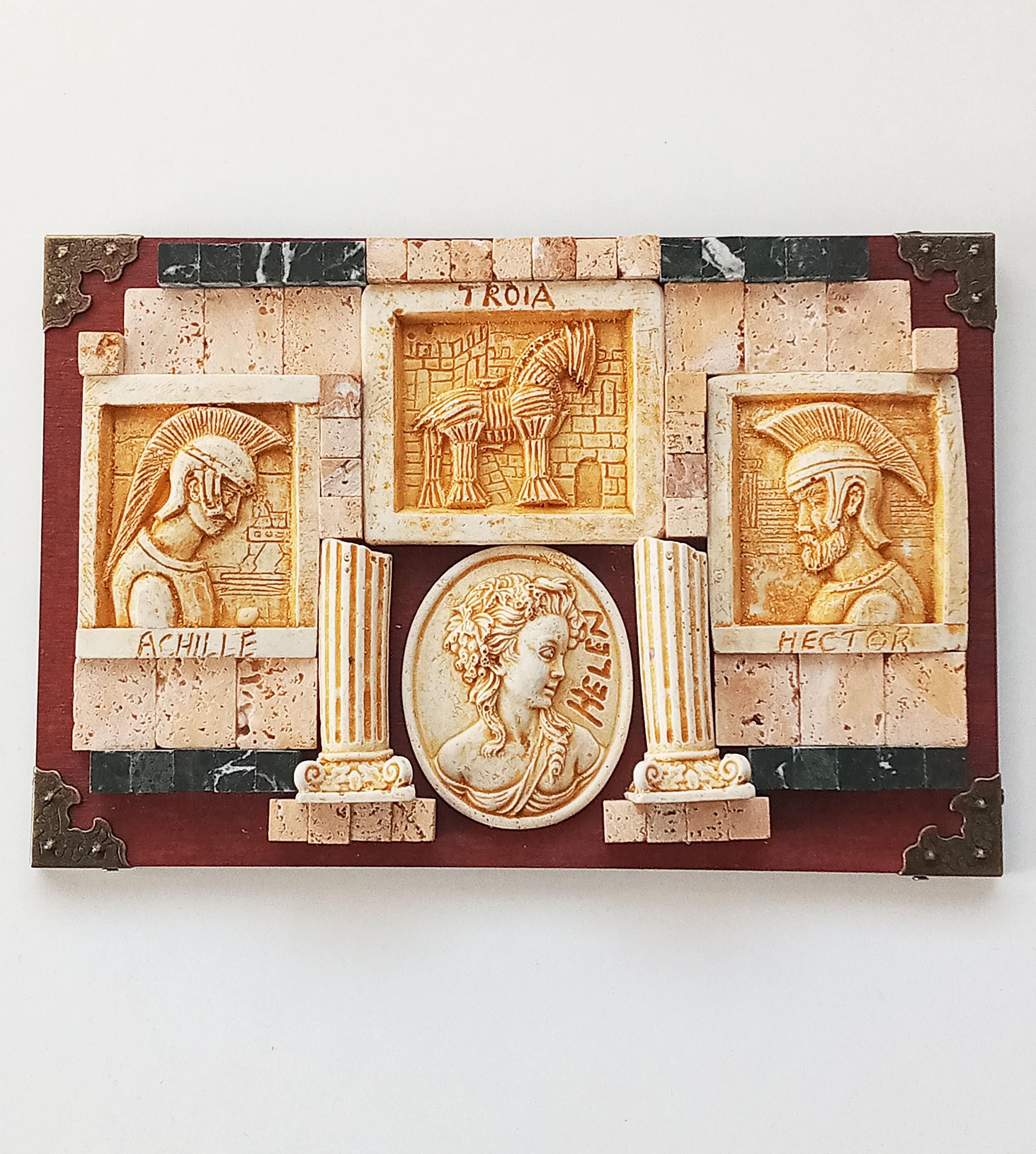 Achilles Hector Helen Troy Wall Figurine - Etsy