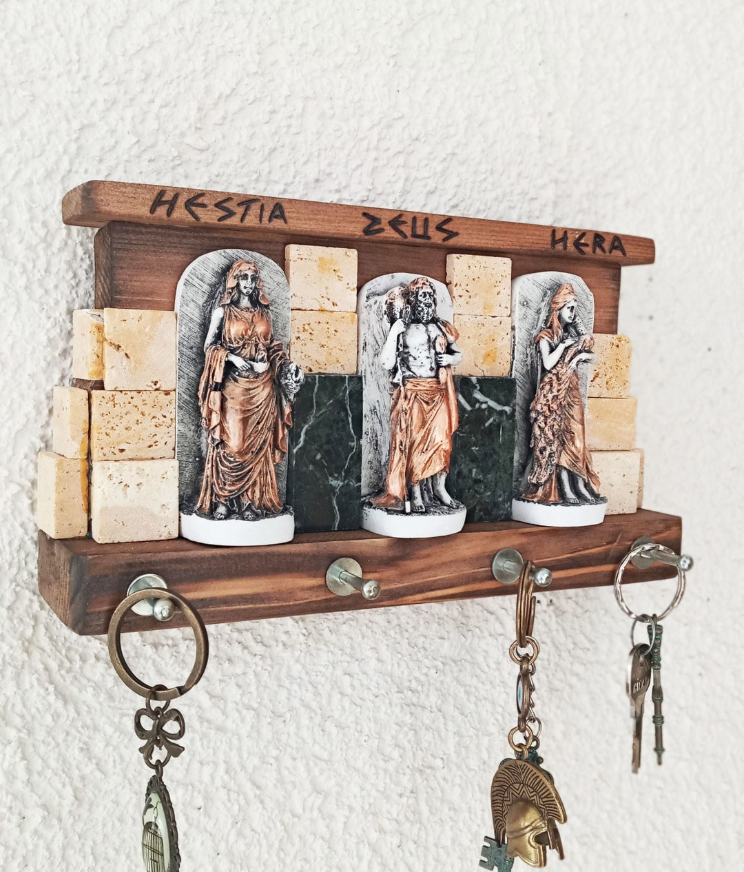 Hestia Zeus Hera Greek Gods Wall Keychain.juno Jupiter Vesta - Etsy