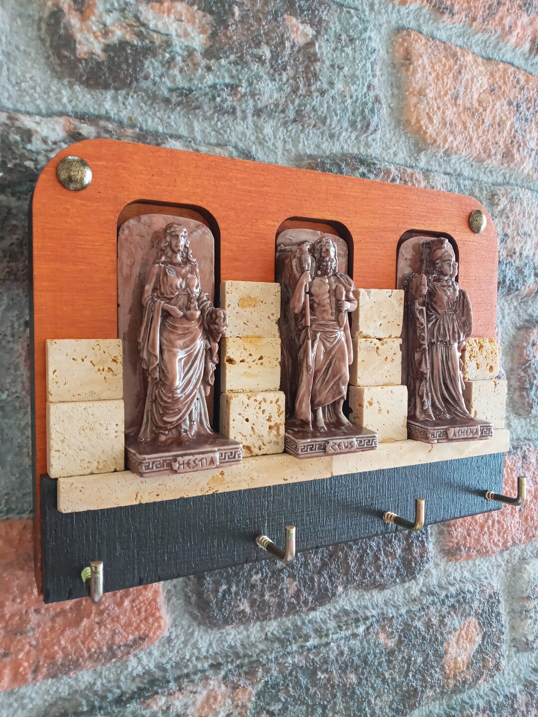 Hestia Zeus Athena Keychain - Etsy