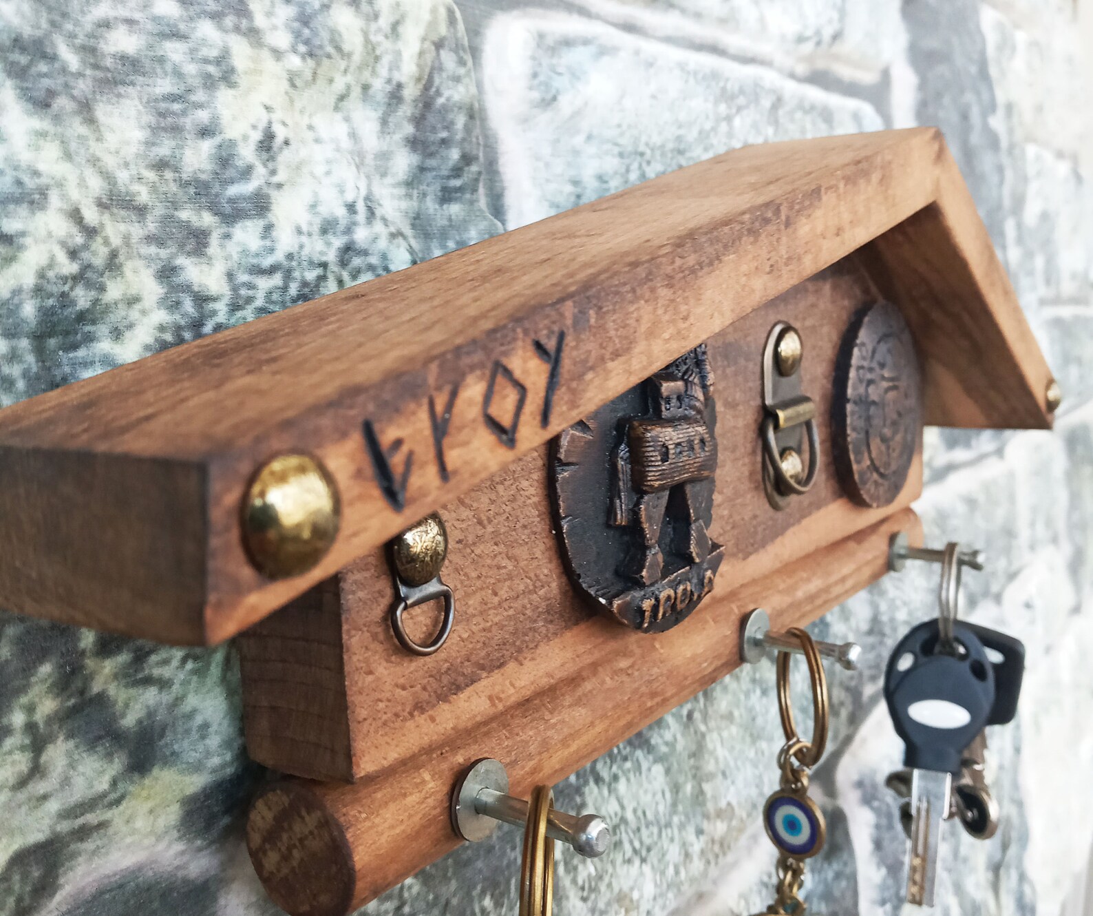 Troy Keychain.trojan Seal - Etsy