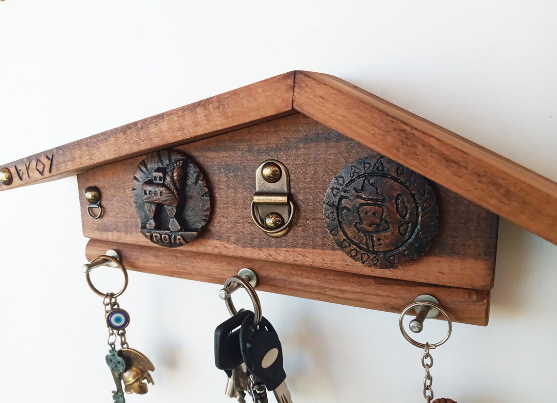 Troy Keychain.trojan Seal - Etsy