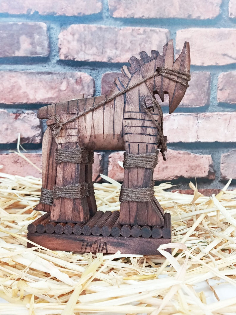 Trojan Horse Wooden Horse Handmade - Etsy