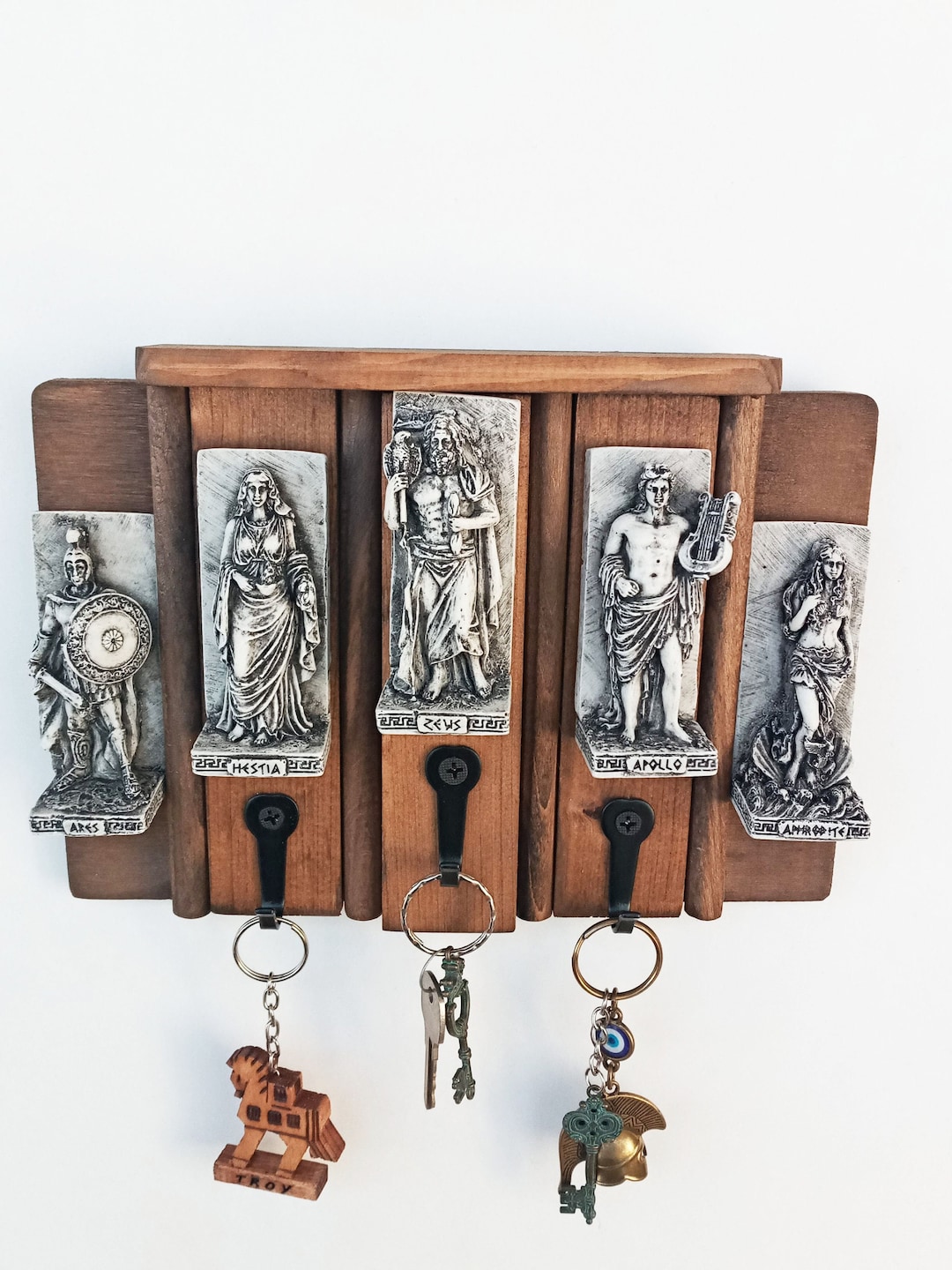 Hestia Zeus Ares Apollo Aphrodite Greek Gods Wall Key Hanger - Etsy