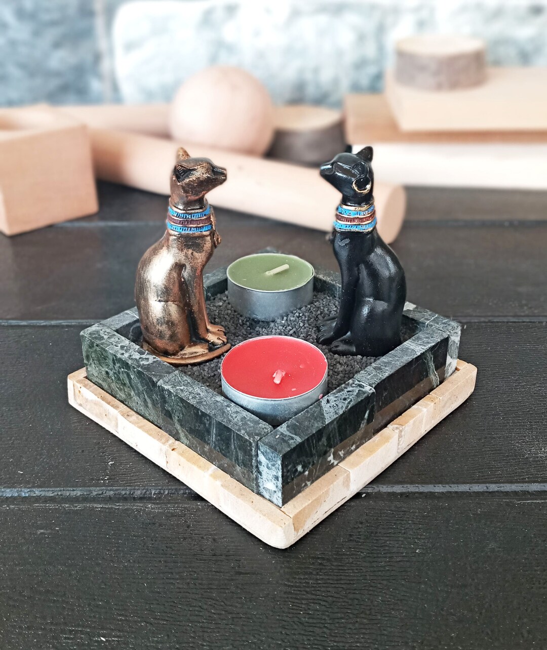 Bastet Trinket Stand Candle Holder - Etsy