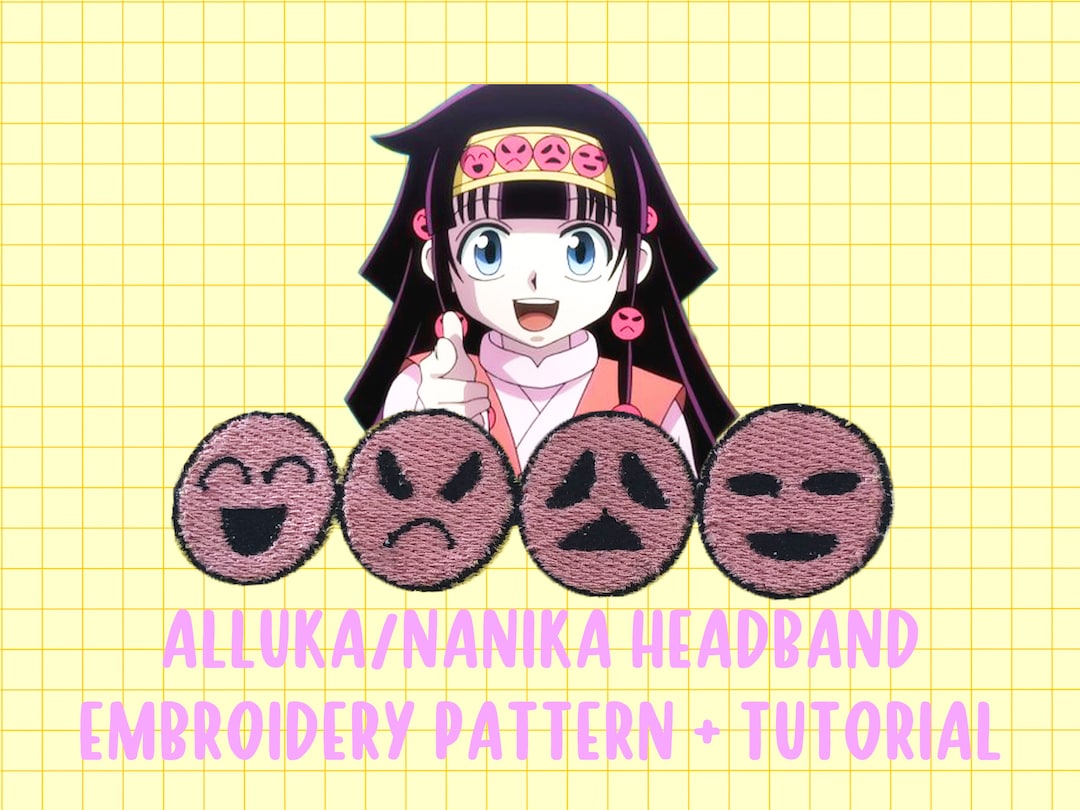 Alluka/nanika Headband Embroidery Pattern - Etsy