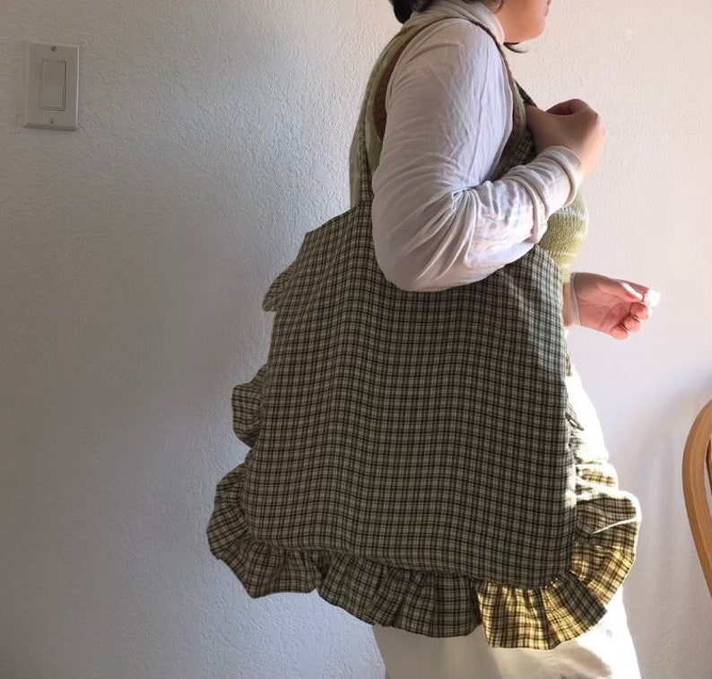 Ruffle Tote Bag Sewing Pattern - Etsy