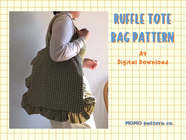 Ruffle Tote Bag Sewing Pattern - Etsy
