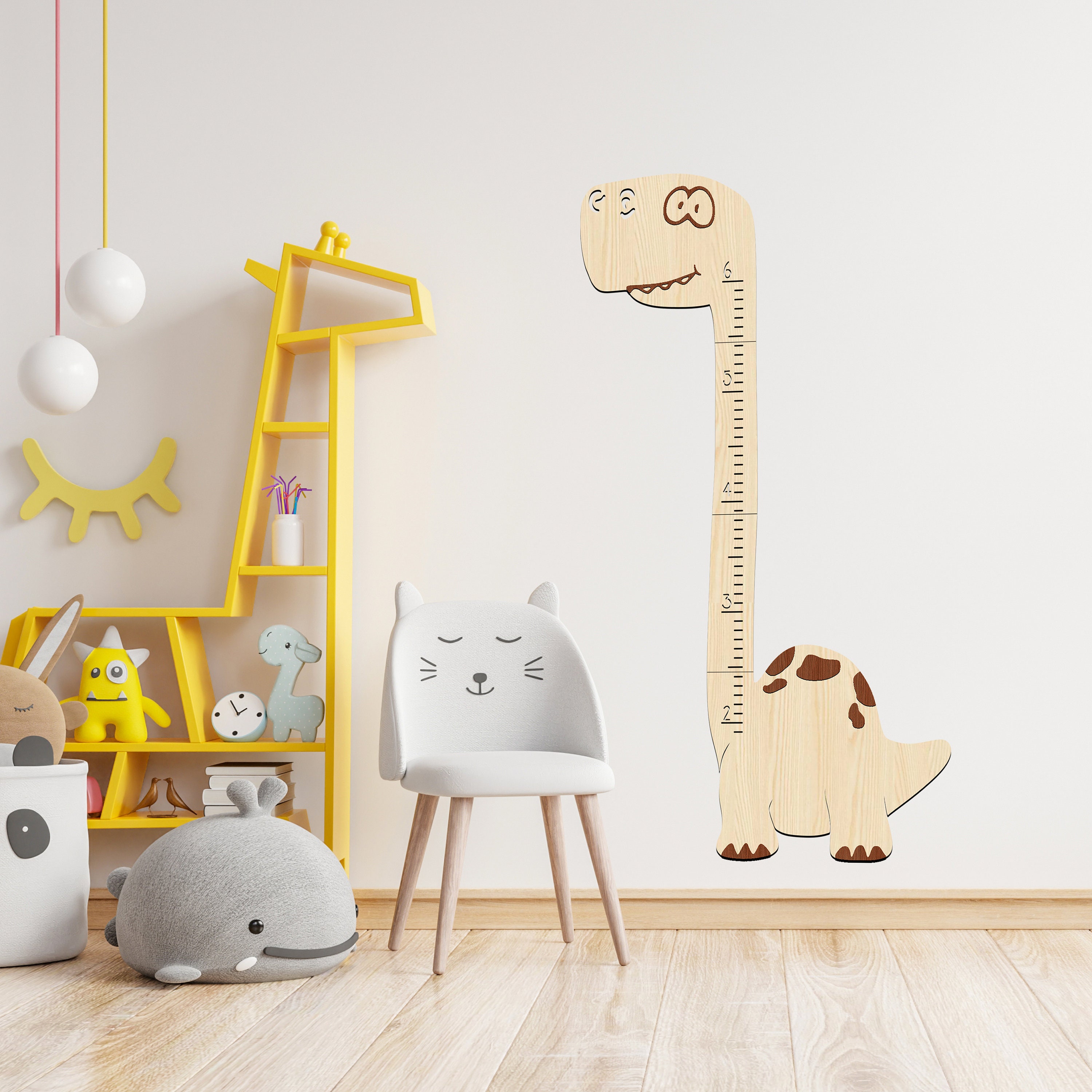 Personalized Dinosaurs Growth Chart Ruler Family Growth - Etsy