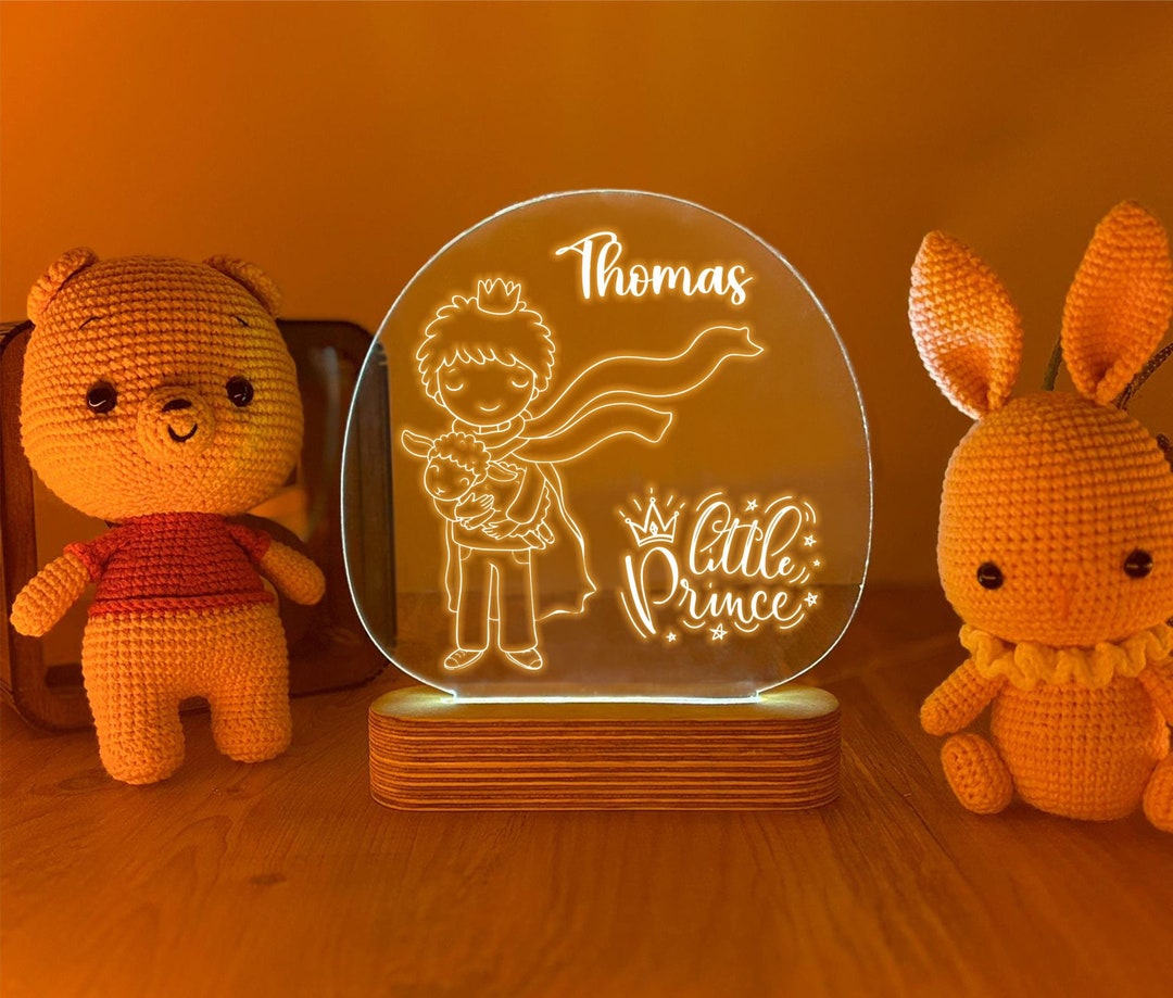 Personalized Little Prince Lamp, Custom Nursery Light Night, Decor ...