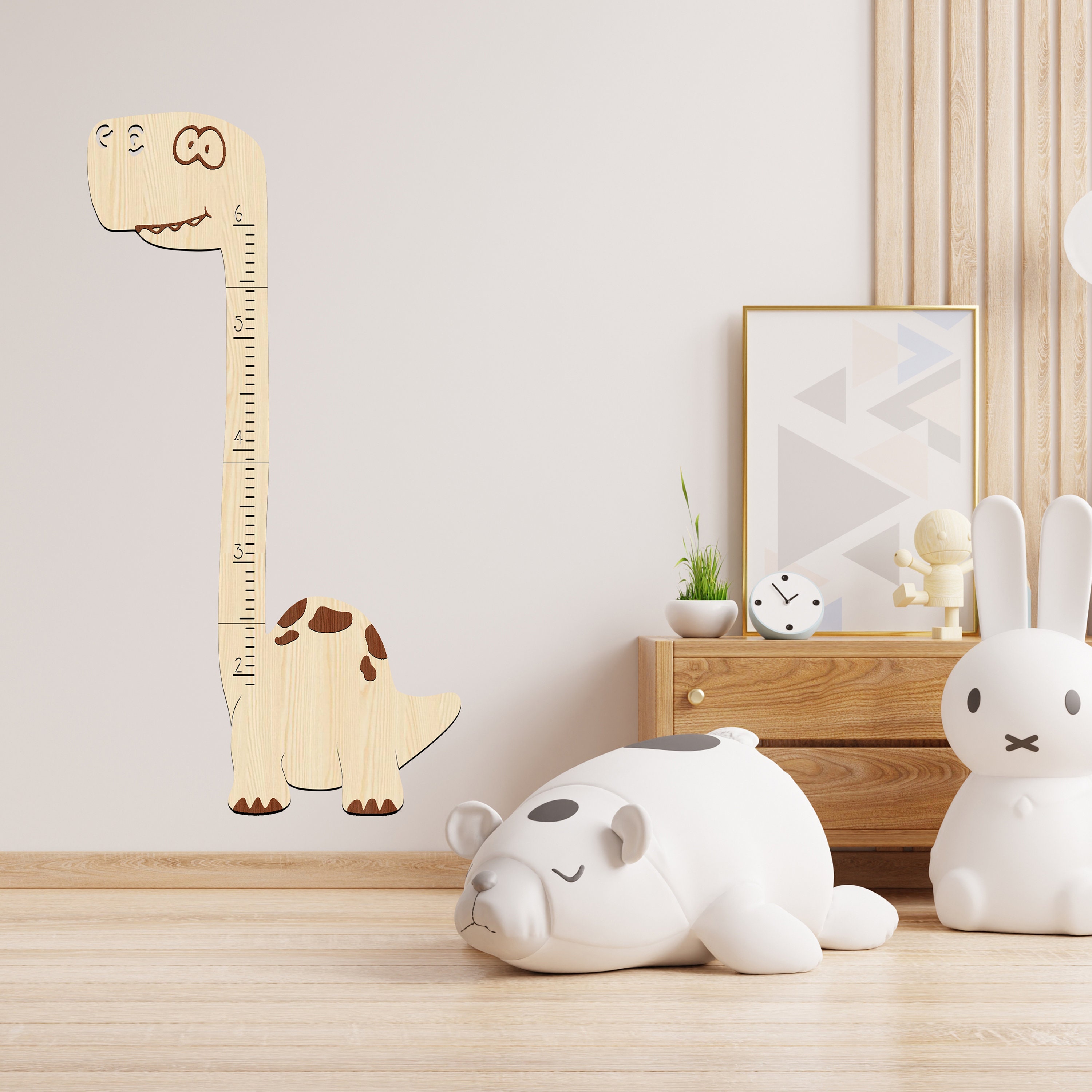 Personalized Dinosaurs Growth Chart Ruler Family Growth - Etsy