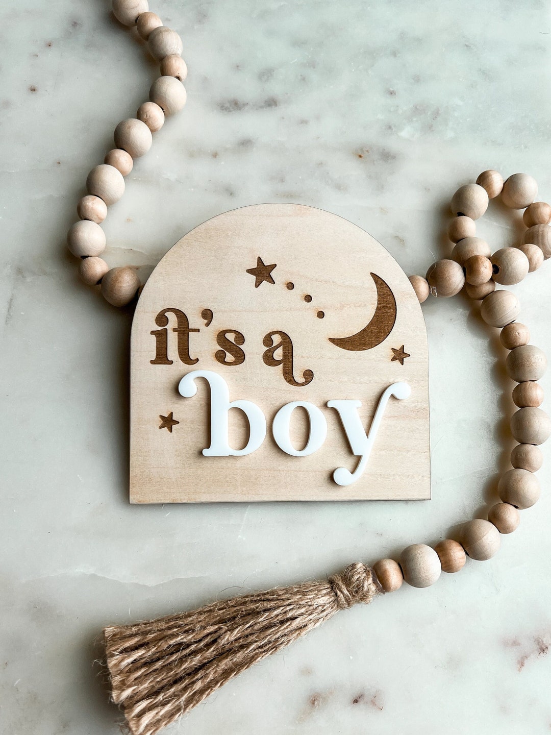 Baby Boy Gender Reveal Arch Sign It's A Boy Engraved - Etsy