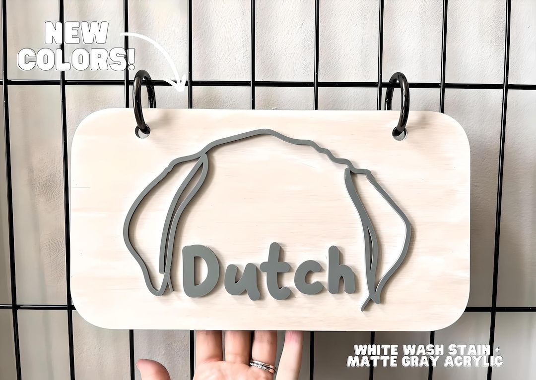 Personalized Dog Crate Name Plaque - Custom Engraved Acrylic & Wood ...
