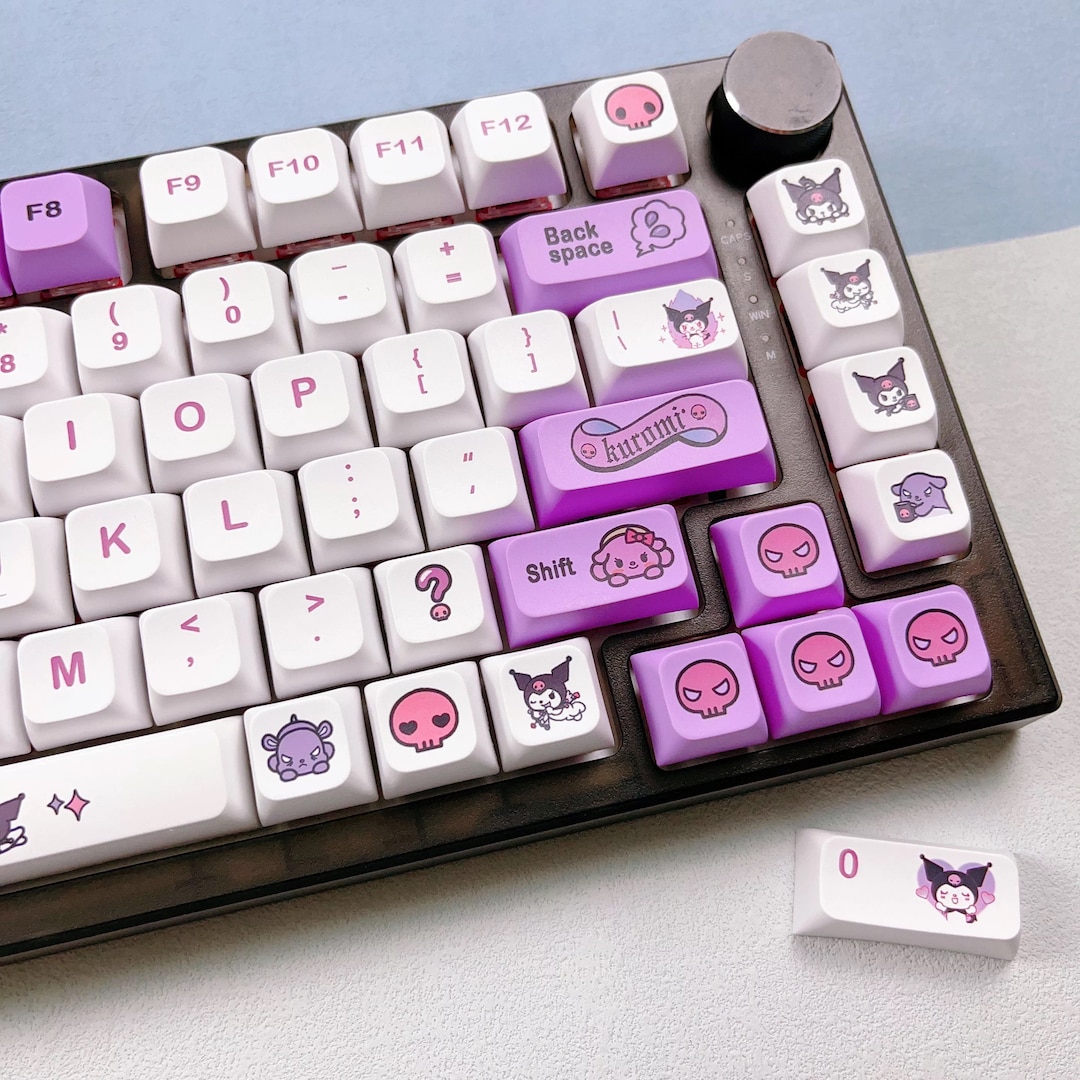 Sanrio Kuromi 126 Keys PBT XDA Keycaps - Etsy