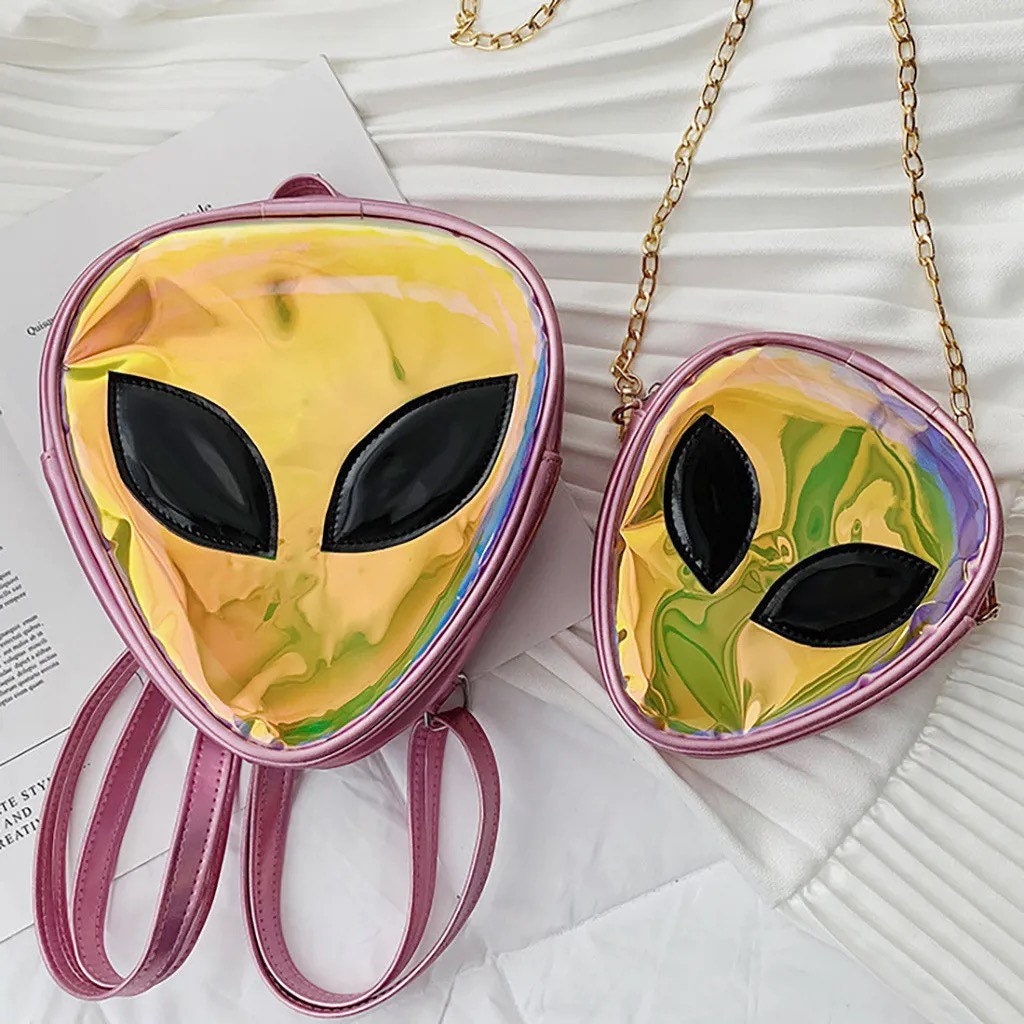 Transparent Alien Backpack-alien Head Backpack-alien Crossbody - Etsy