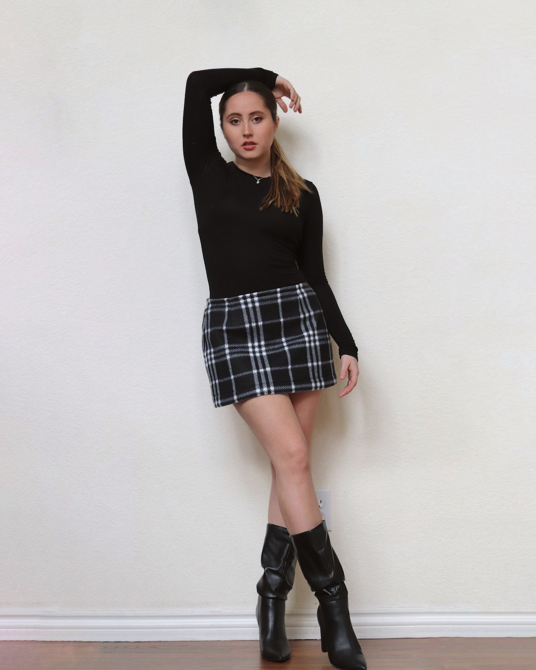 Plaid Micro Mini Skirt - Etsy