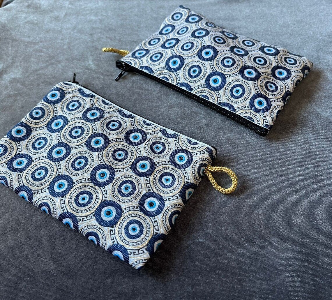 Evil Eye Coin Purse - Handmade Traditional Turkish / Greek Eye Pouch ...