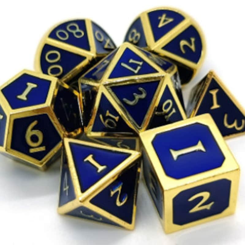 Gold Dice Set - Etsy