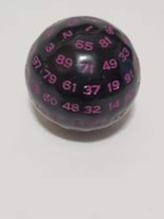 Resin D100 Black With Purple Numbering - Etsy