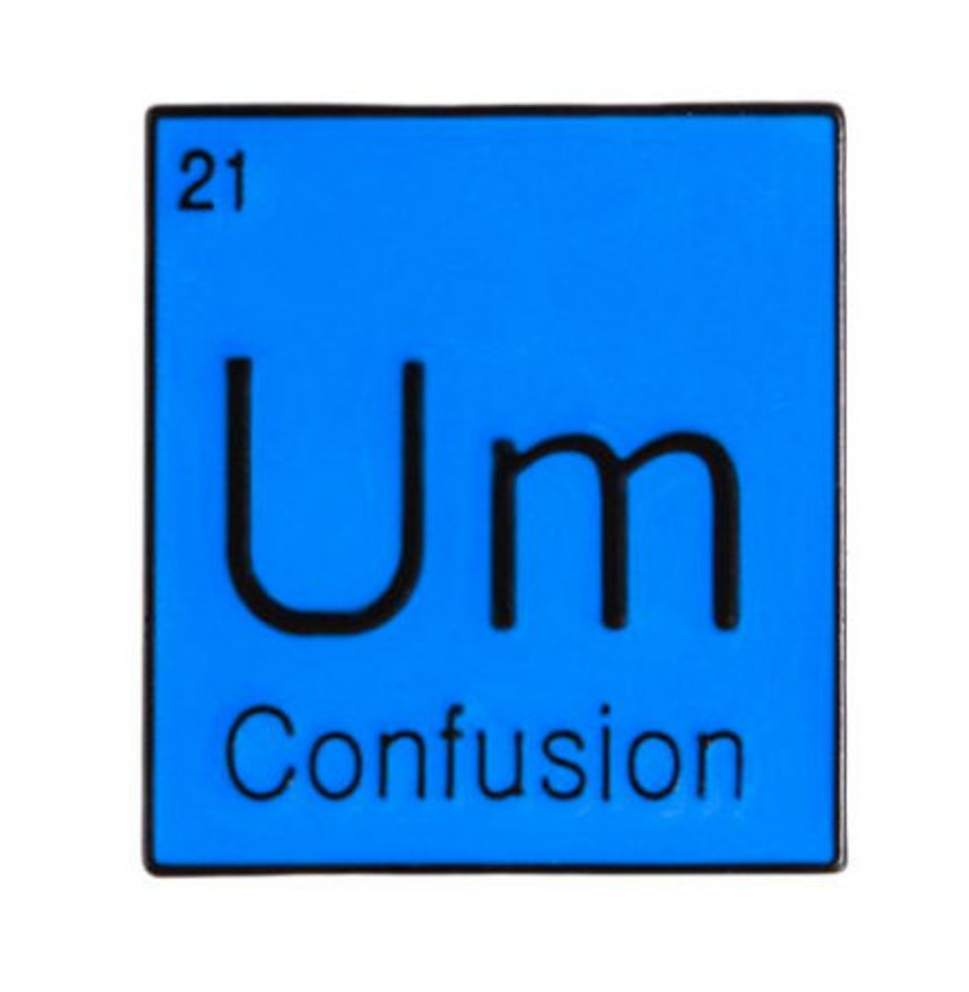 Um Funny Confusion Blue Pin, Funny Enamel Pin, Fun Lapel Pin Dungeons ...
