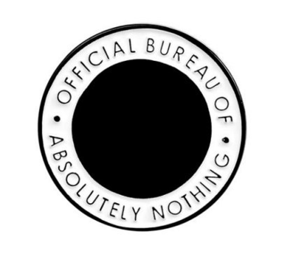 Official Bureau of Absolutely Nothing Pin, Unique Lapel Pin, Dungeons ...
