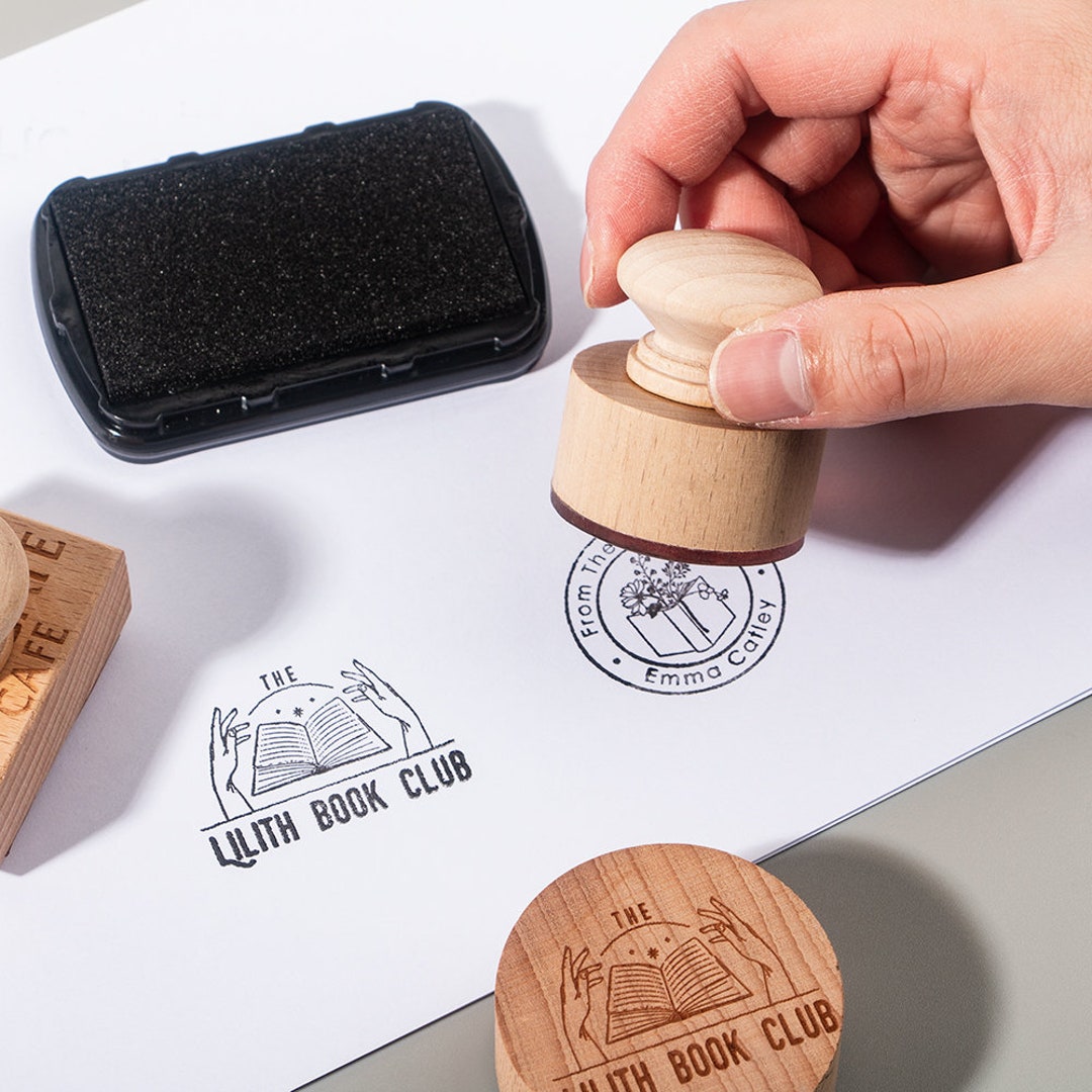 Custom Wooden Personalized Rubber Stamp, Rubber Stamps for Daily ...