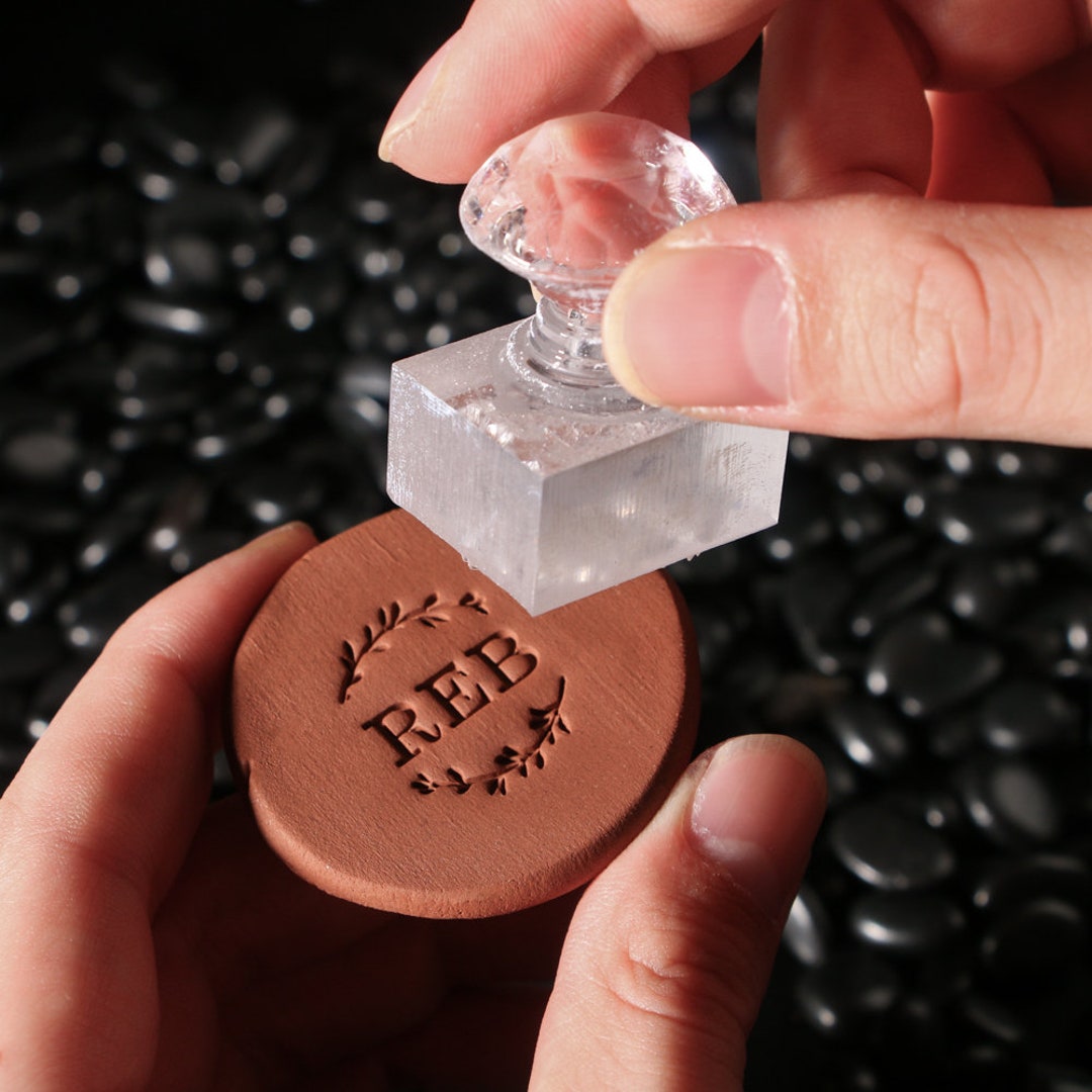 Custom Acrylic Pottery Stamp, Acrylic Stamp for Ceramics, Cookie Stamp ...