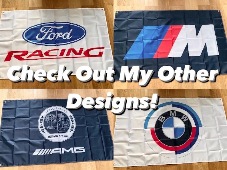 Large Mercedes AMG Logo Car Racing Flag Banner Sign High Quality ...