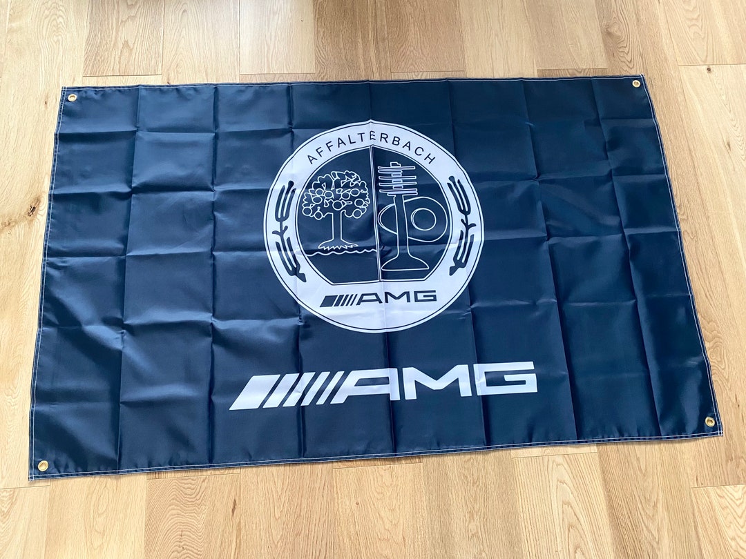 Großes Mercedes Mercedes Logo Car Racing Flagge Banner Schild Hohe ...