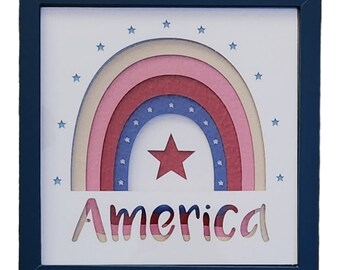 Be True to Yourself Rainbow Shadow Box SVG, LGBTQ Pride Wall Art Design ...