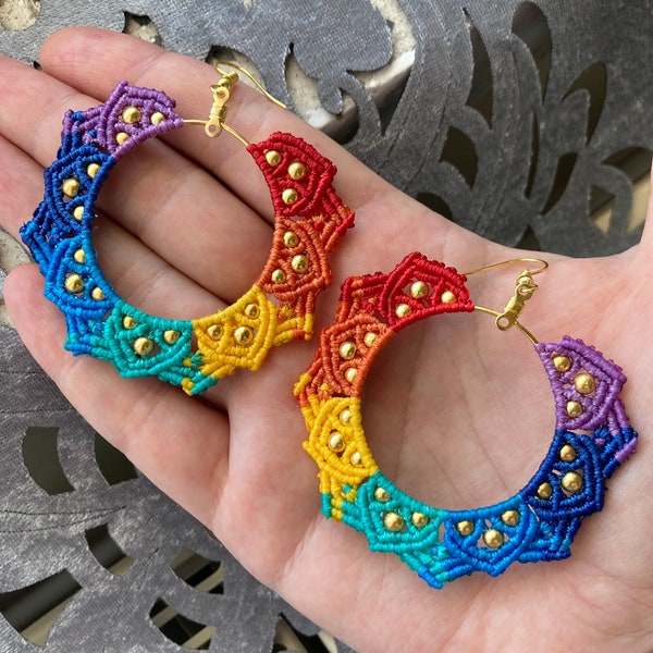 Rainbow Macrame - Etsy