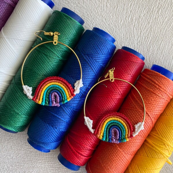Rainbow Macrame - Etsy