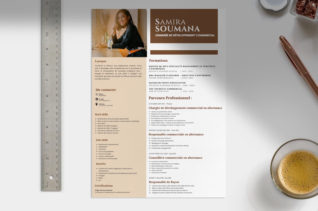 Professional Resume Template, Resume Template With Photo, Resume by ...