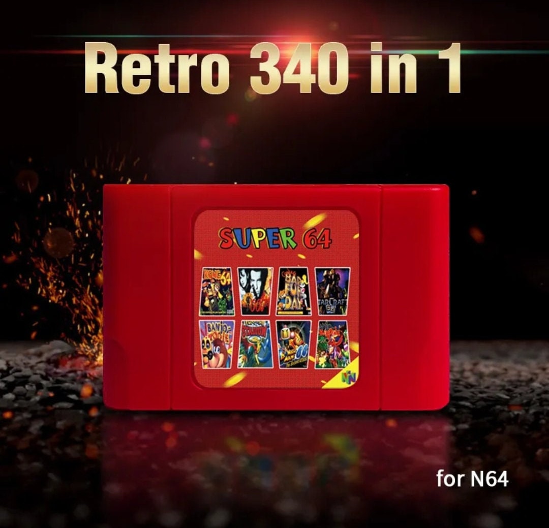 Nintendo N64 64 Bit 340 in 1 Multi Game Usa and Pal Games - Etsy