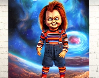Chucky Art Canvas - Etsy