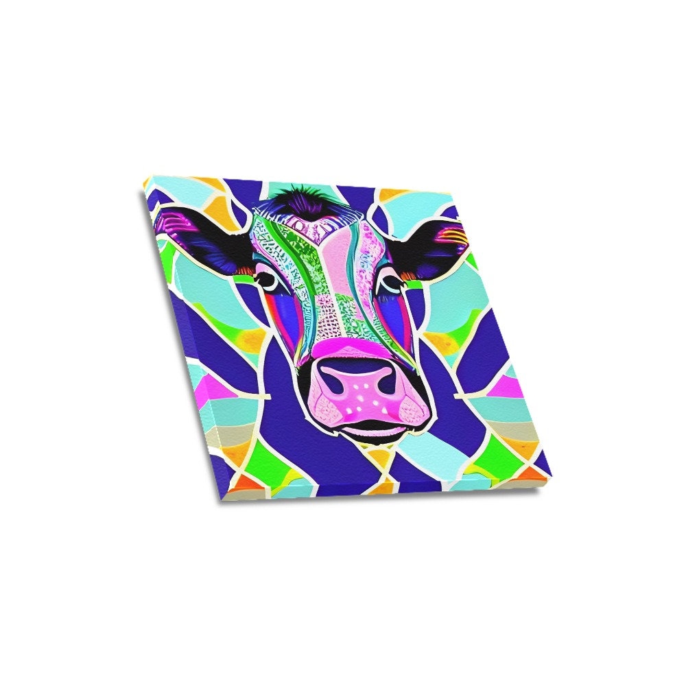 Colorful Cow Poster, Farm Cow Art Print, Farm House Decor, Cow Art ...
