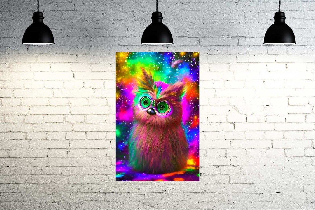 Furby Canvas Art Print, Retro Canvas Art Print, Vintage Canvas Art ...