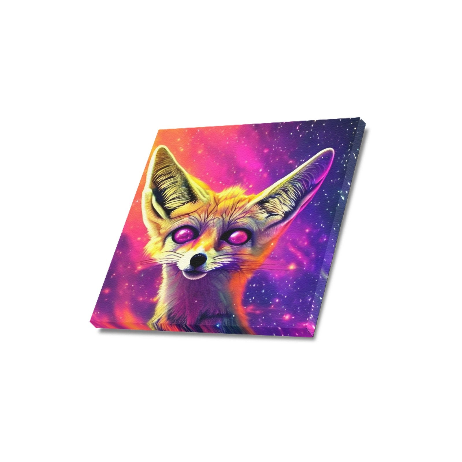 Fox Wall Canvas, Fox Wall Art, Fox Poster, Fox Wall Decor, Trippy ...