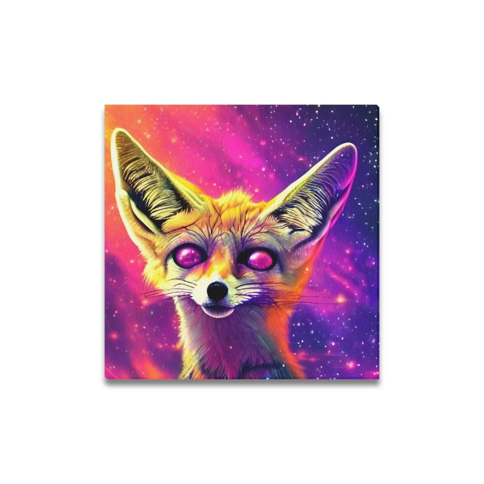 Fox Wall Canvas, Fox Wall Art, Fox Poster, Fox Wall Decor, Trippy ...