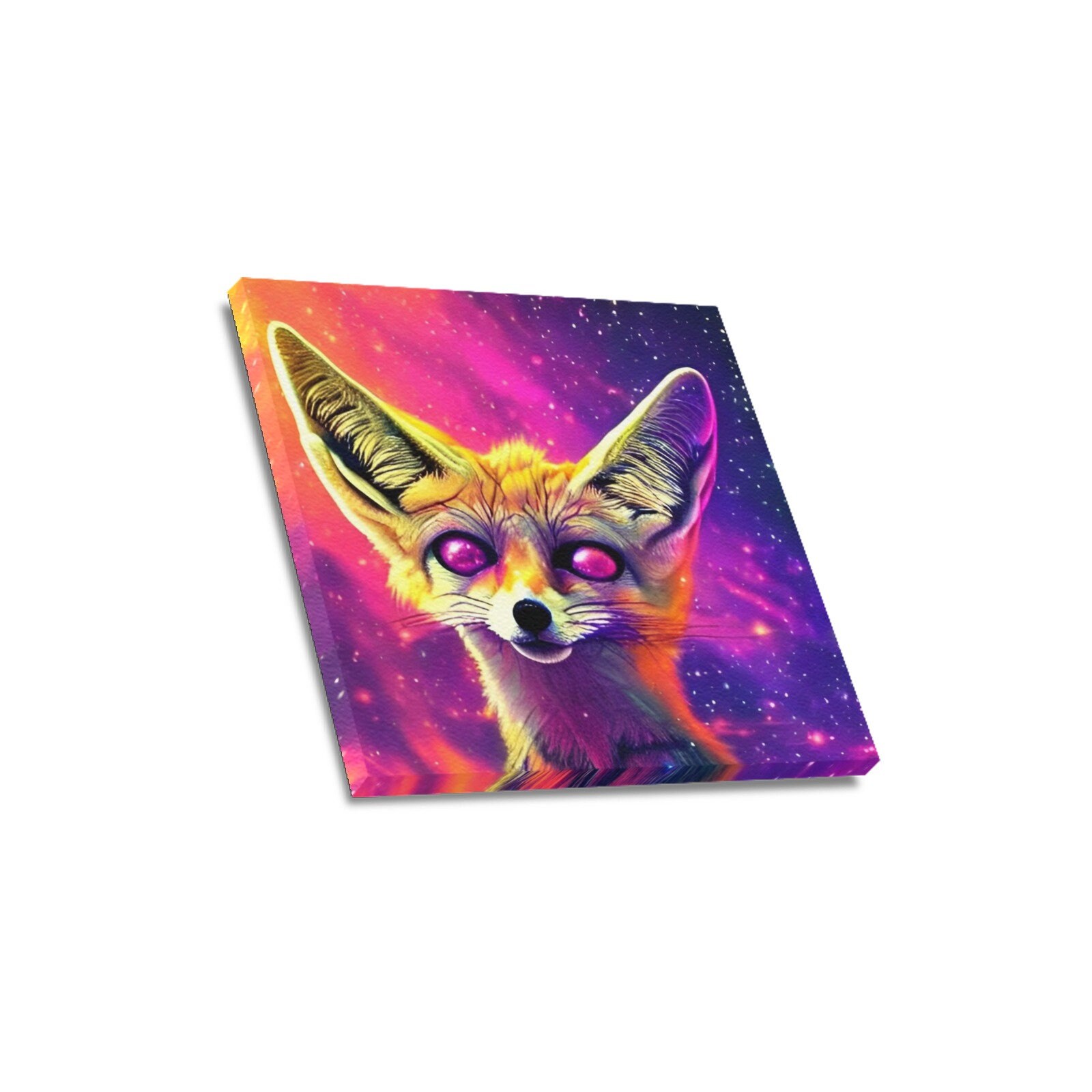 Fox Wall Canvas, Fox Wall Art, Fox Poster, Fox Wall Decor, Trippy ...