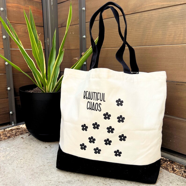 It's a Bloom Kinda Day Tote Bag- Flower Tote Bag. Gift Tote Bag. - Etsy