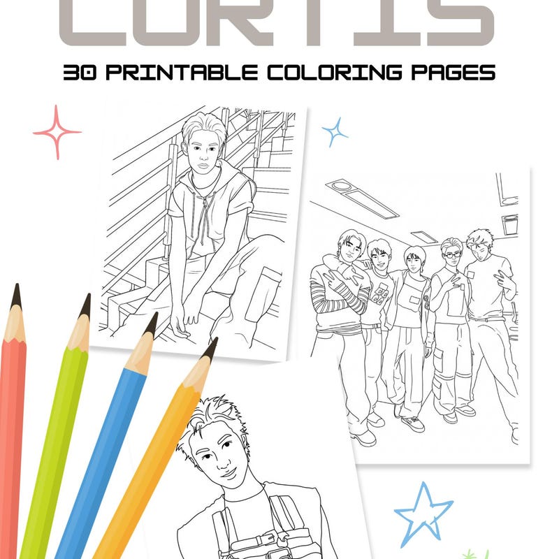 Korean Coloring Book - Etsy